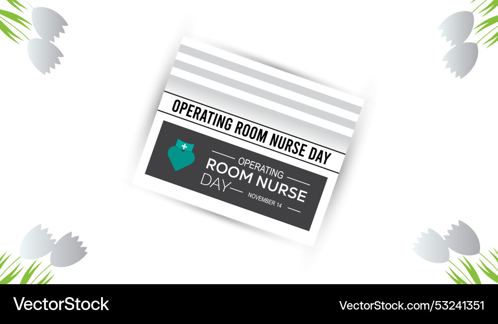 Operating room nurse day Royalty Free Vector Image