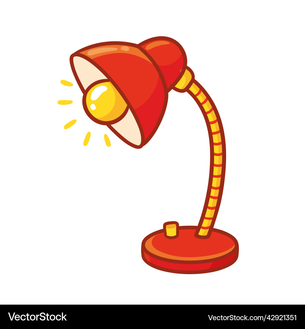 Table lamp Royalty Free Vector Image - VectorStock