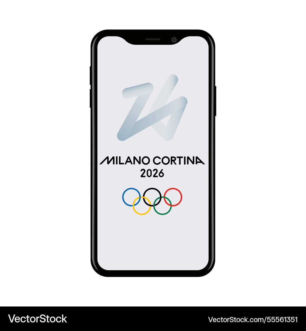 Winter olympics games logo 2025 Royalty Free Vector Image