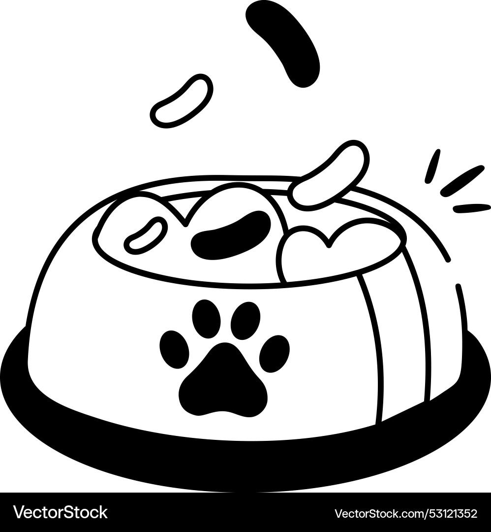 Cat food Royalty Free Vector Image - VectorStock