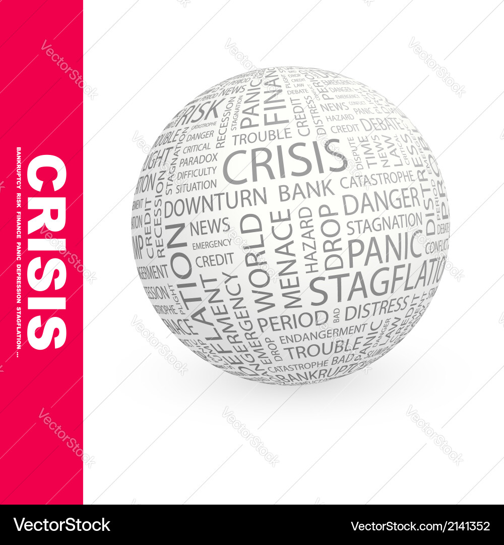 Crisis Royalty Free Vector Image - VectorStock