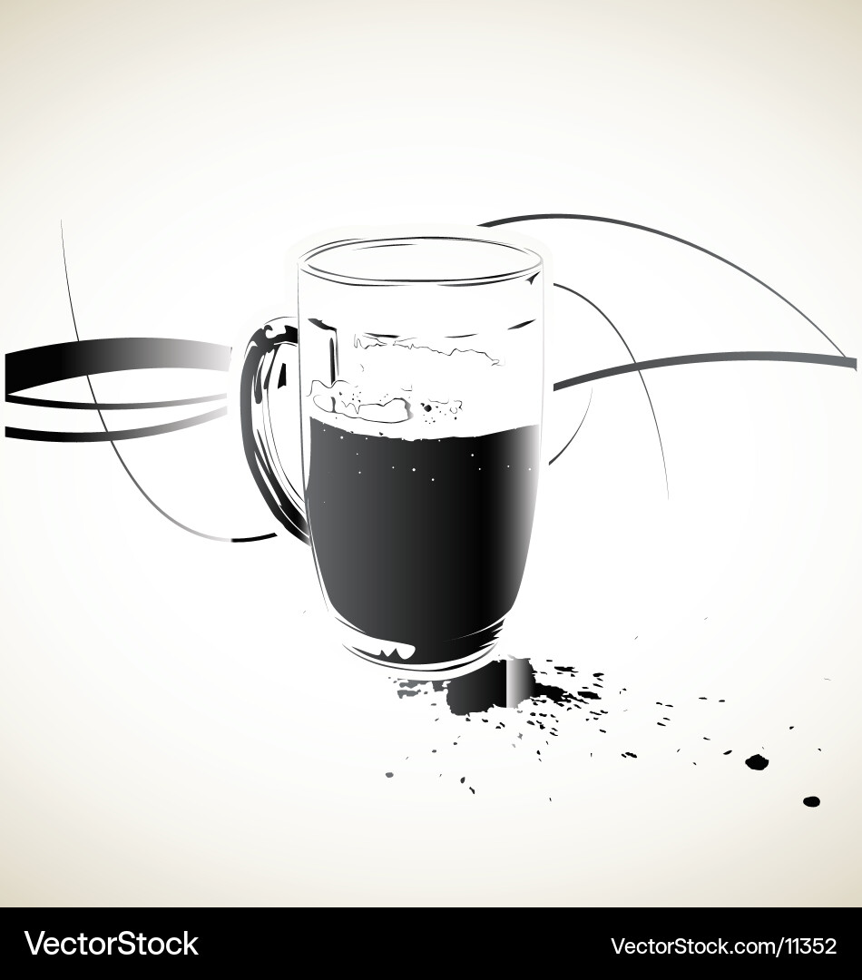 Dark beer Royalty Free Vector Image - VectorStock