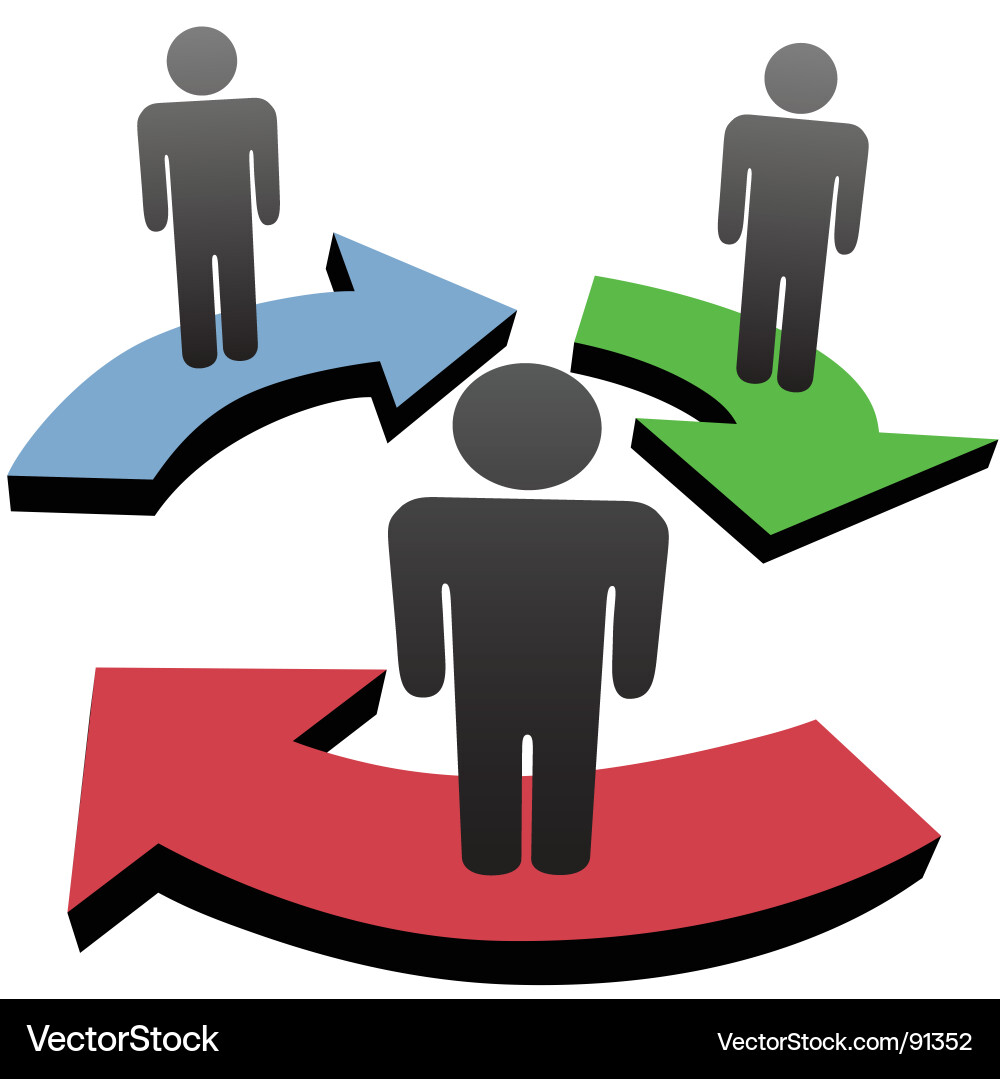People communicate Royalty Free Vector Image - VectorStock