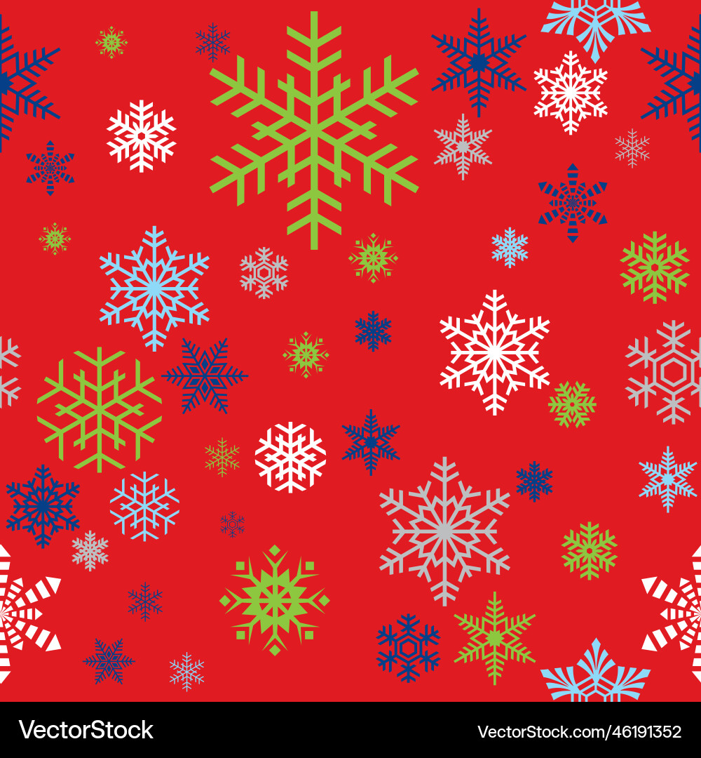 Seamless christmas wrapping paper pattern Vector Image