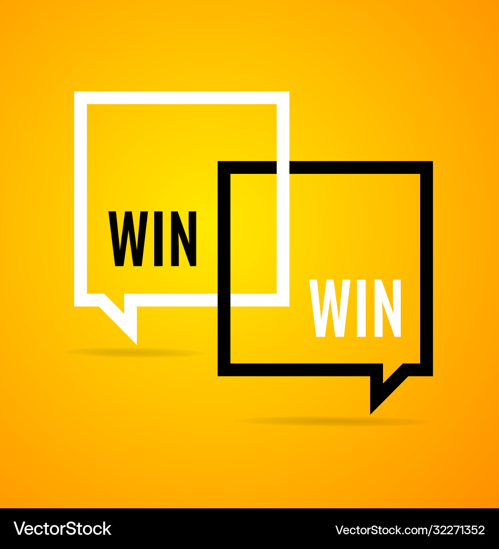 Win concept square banner poster flyer Royalty Free Vector