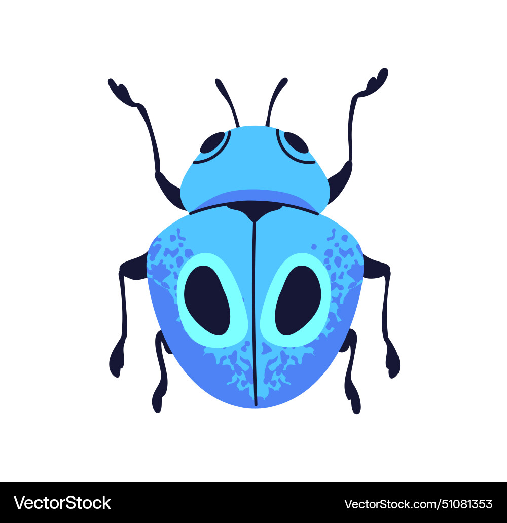 Beautiful fancy beetle fictional bug species Vector Image