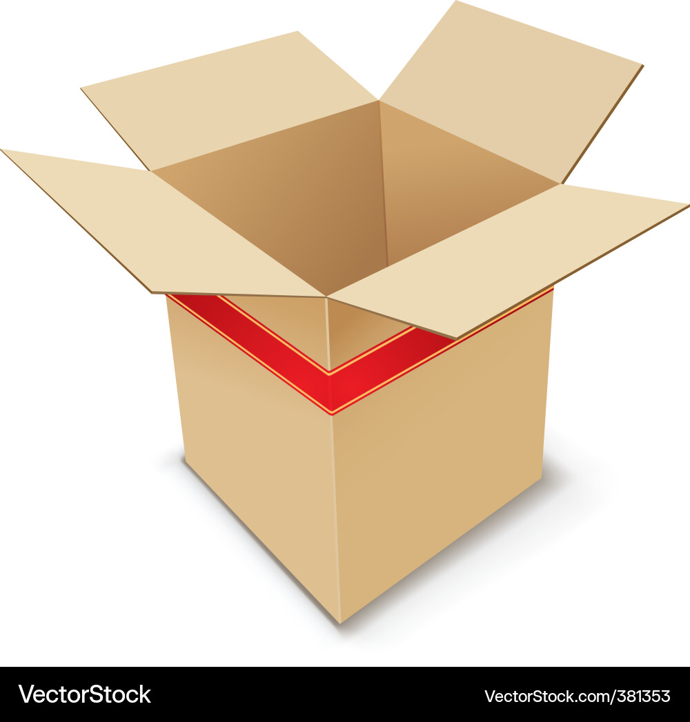 Cardboard box Royalty Free Vector Image - VectorStock
