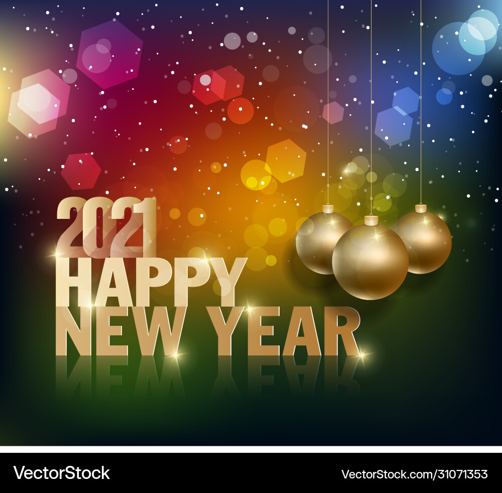 Happy new year 2021 Royalty Free Vector Image - VectorStock