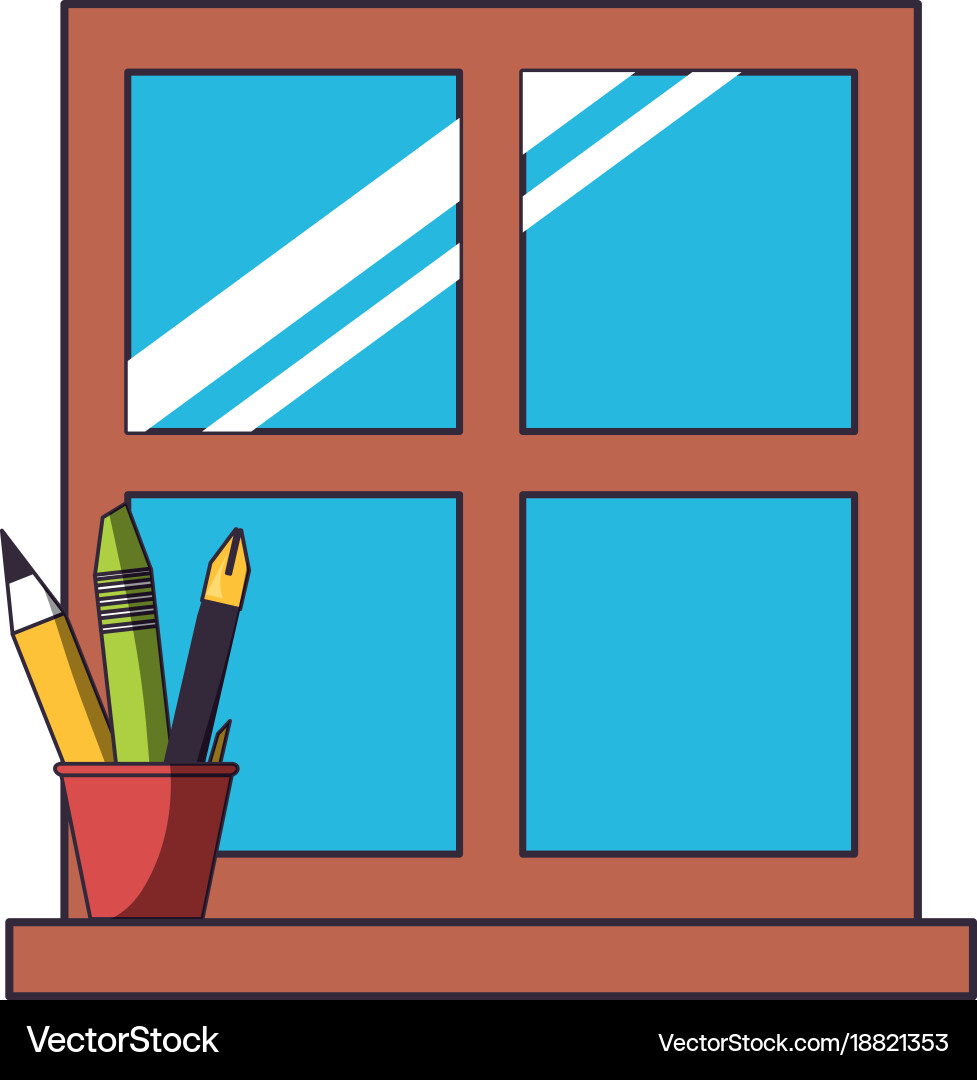 House window icon Royalty Free Vector Image - VectorStock