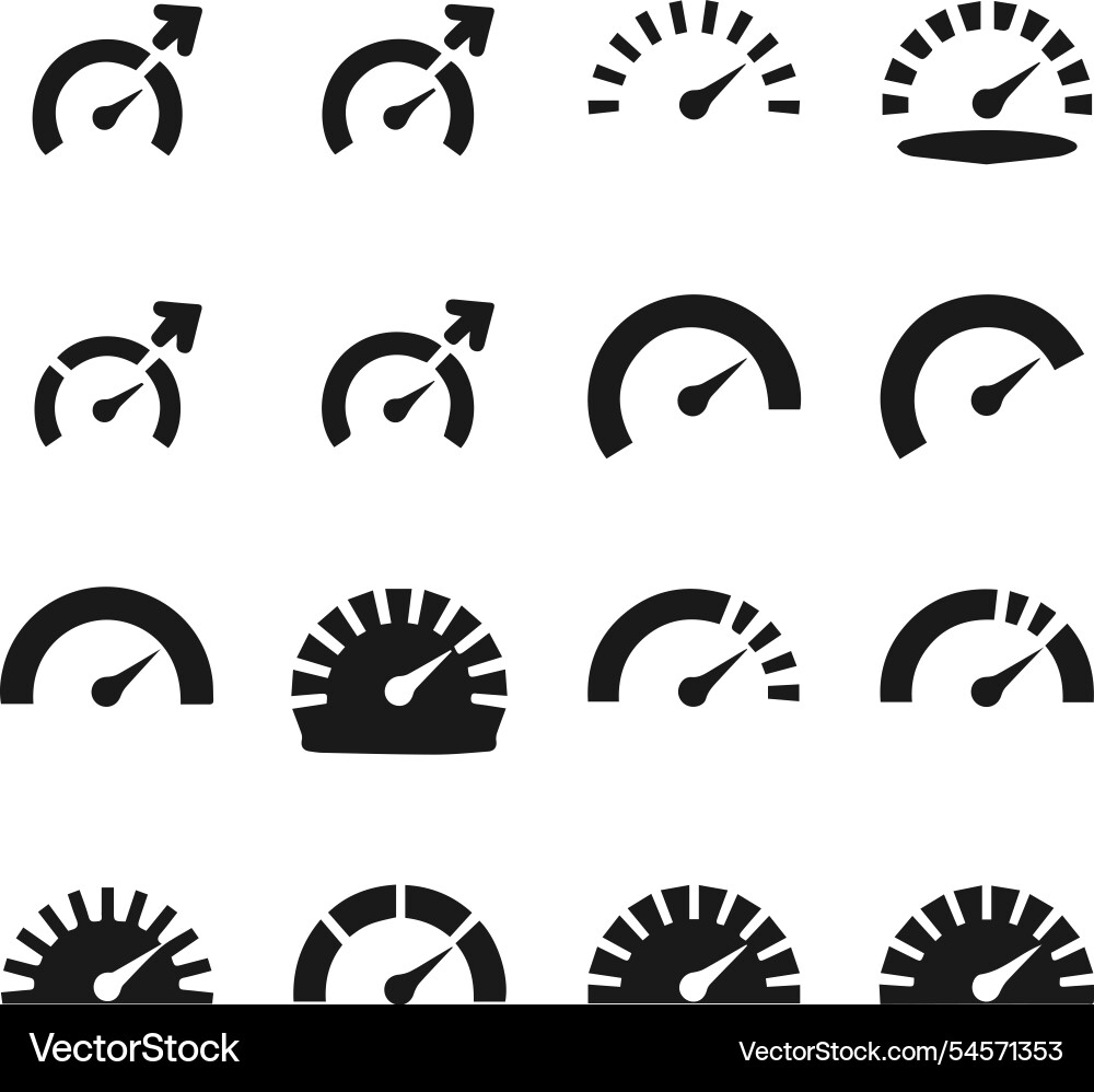 Professional dashboard indicator pack Royalty Free Vector