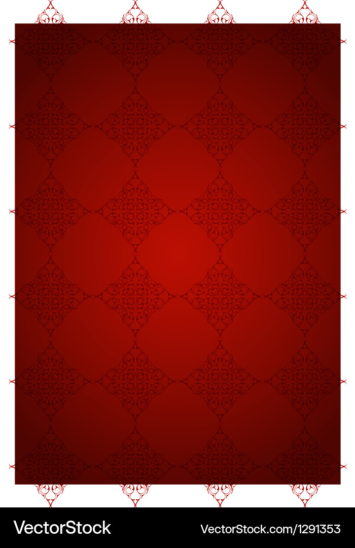 Red background with patterns Royalty Free Vector Image