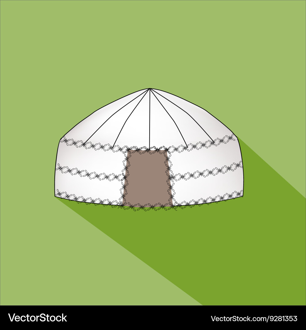 Yurt of nomads Royalty Free Vector Image - VectorStock