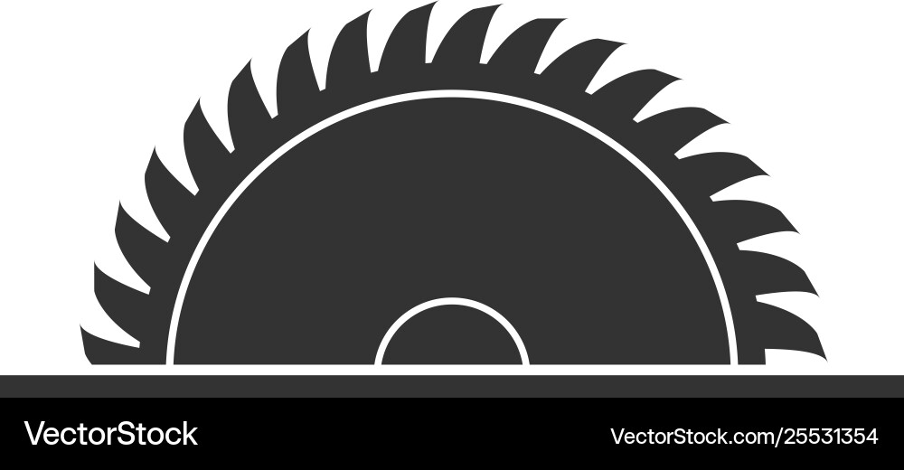 Circular Saw Blade Icon Royalty Free Vector Image