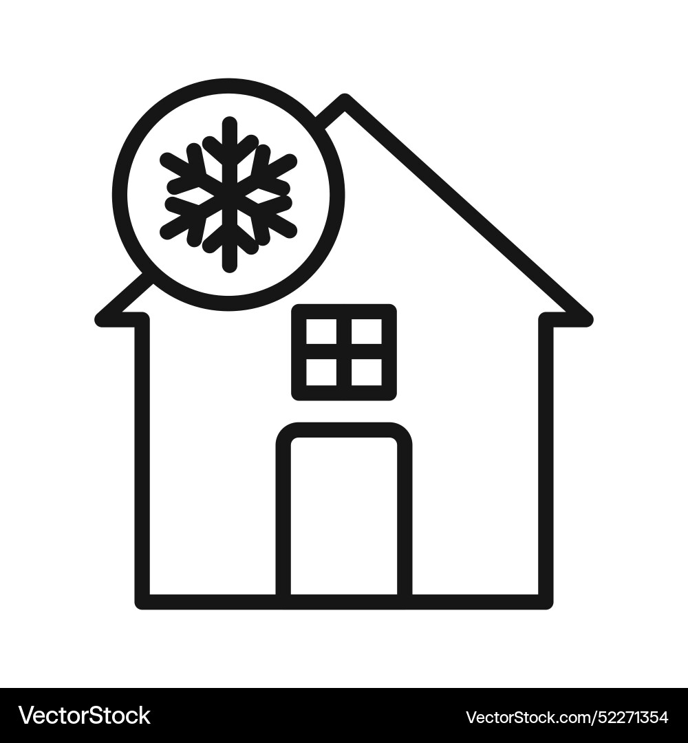 Cool home icon black line art logo Royalty Free Vector Image