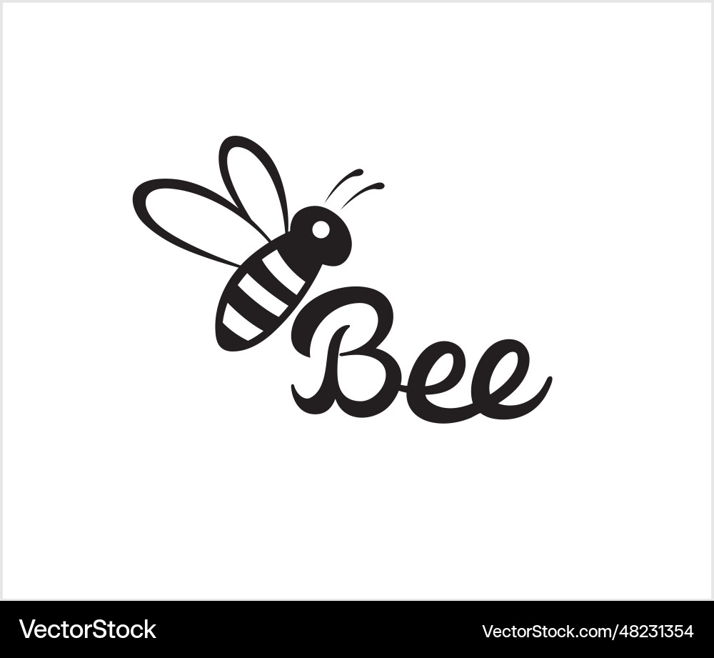 Creative bumblebee logo design icon symbol Vector Image