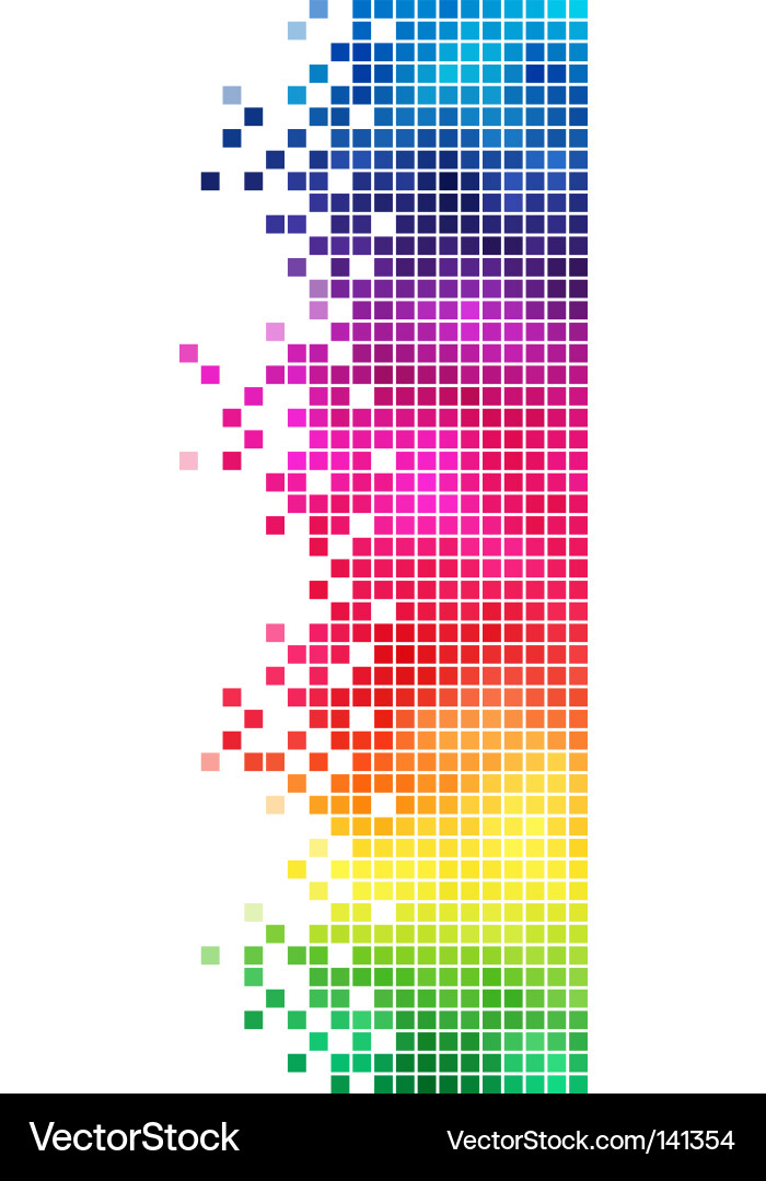 Mosaic side element Royalty Free Vector Image - VectorStock