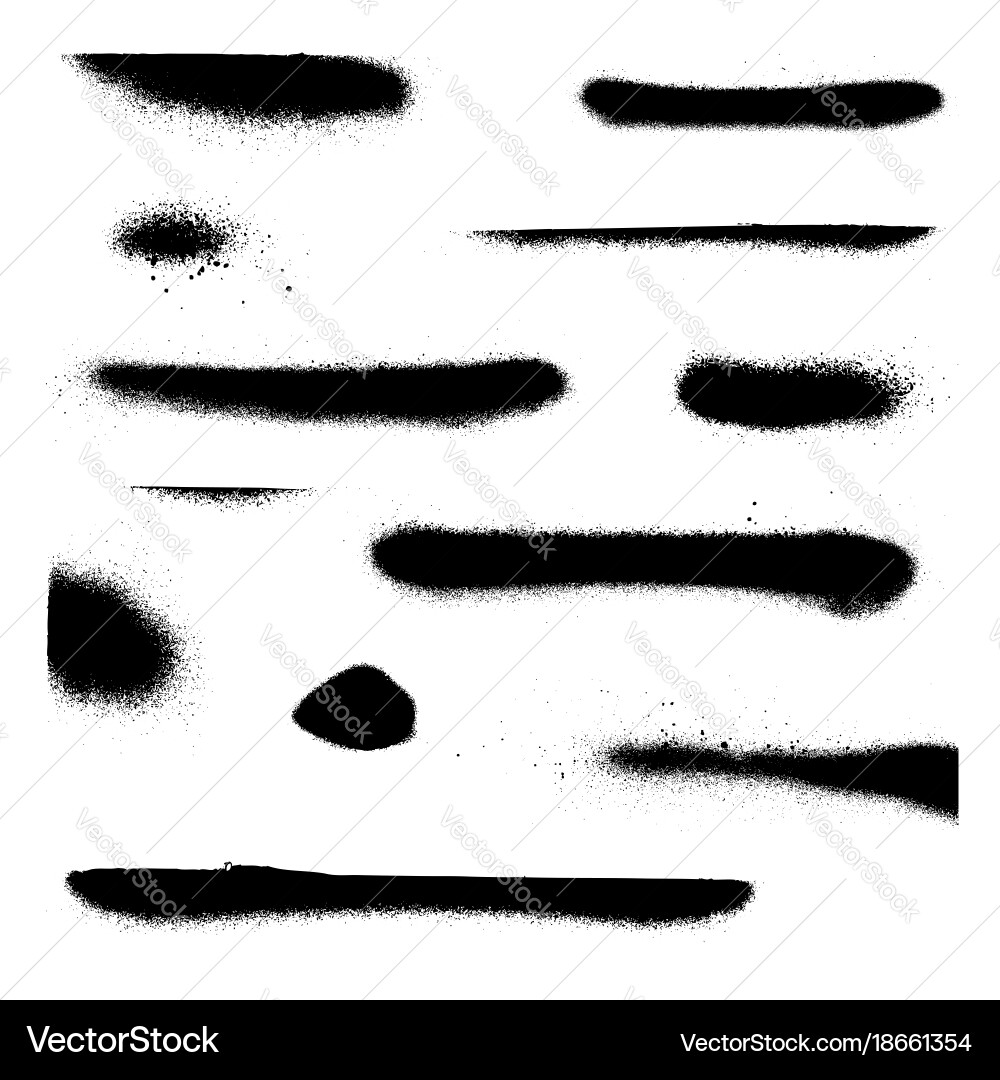 Spray Paint Black Splatter