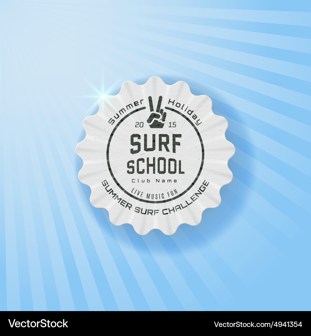 Surf Badges Logos und Labels für jede Verwendung Vektorbild