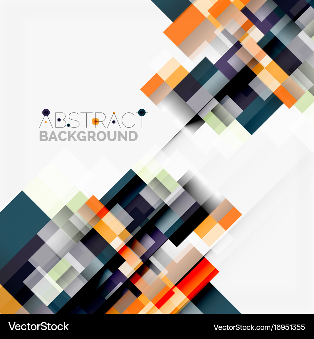 Abstract blocks template design background simple Vector Image
