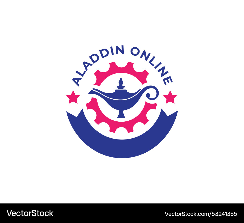 Aladdin logo design Royalty Free Vector Image - VectorStock