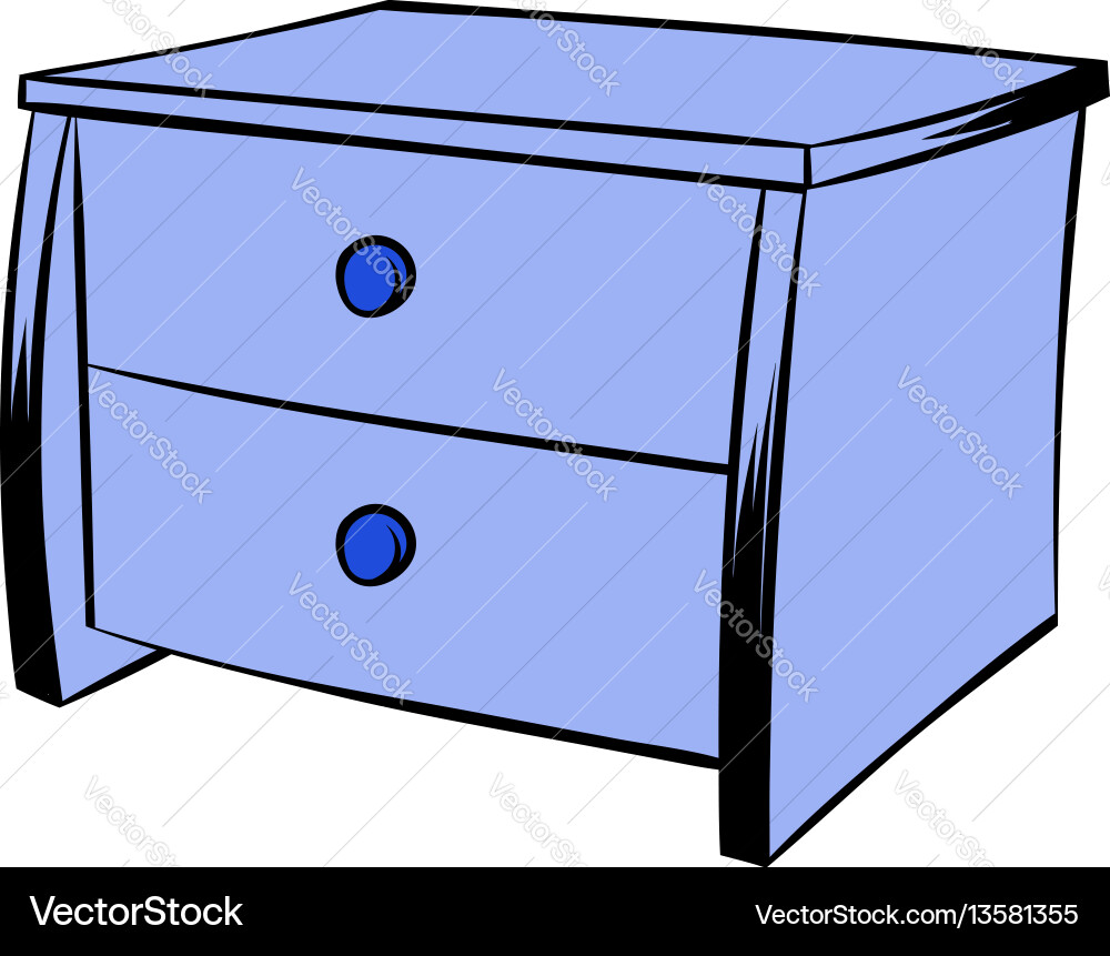 Blue chest icon cartoon Royalty Free Vector Image