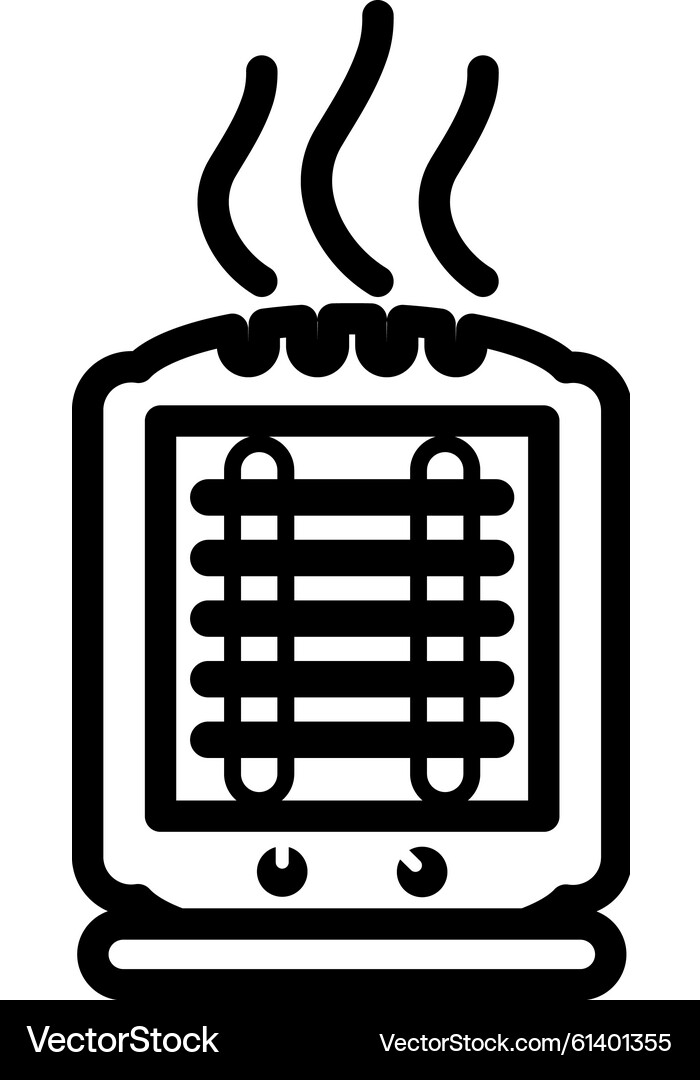 Electric Heater Icon – Royalty-Free Vector | VectorStock