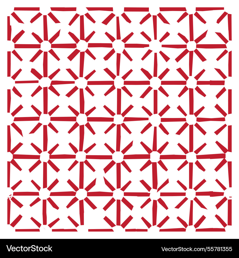 Geometric Red Arrow Pattern Royalty Free Vector Image