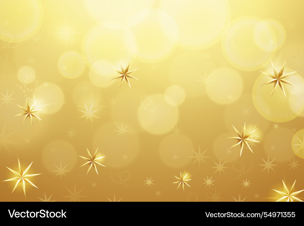 Gradient yellow star background Royalty Free Vector Image