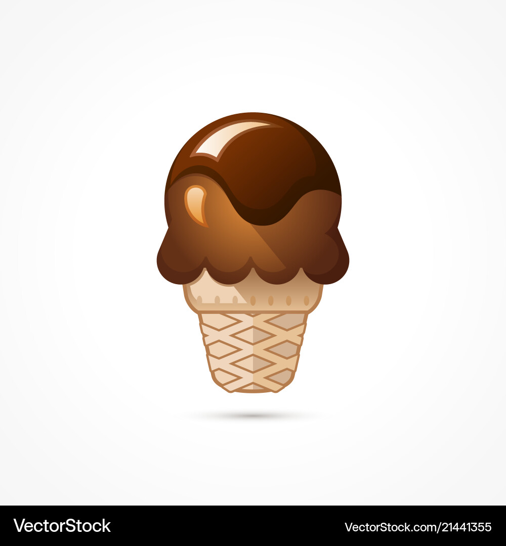 Ice cream cone icon Royalty Free Vector Image - VectorStock