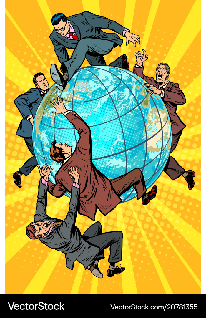 Political Conflict on Earth Royalty Free Vector Image