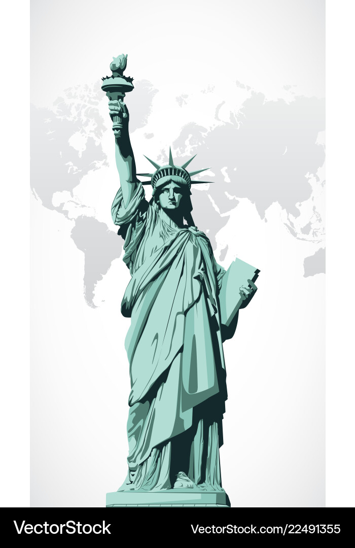 Statue of Liberty - Iconic Landmark Royalty Free Vector