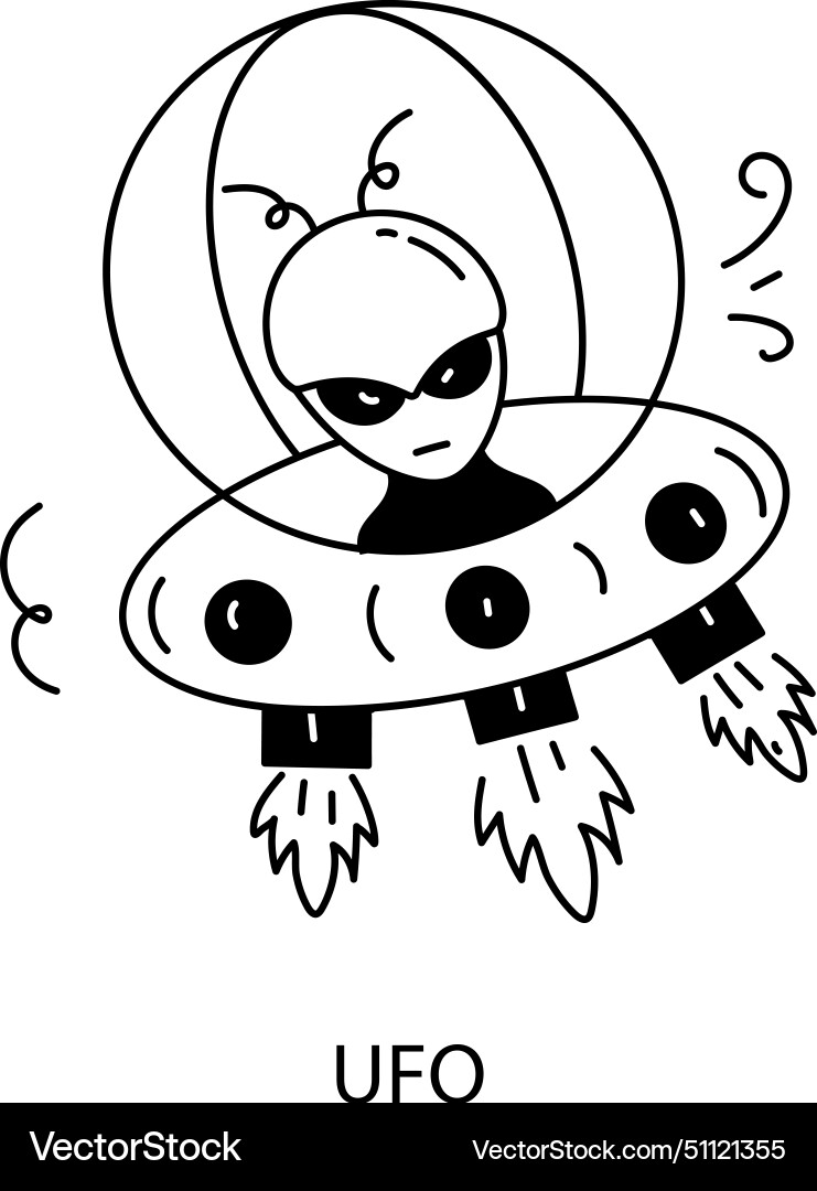 Ufo Royalty Free Vector Image - VectorStock