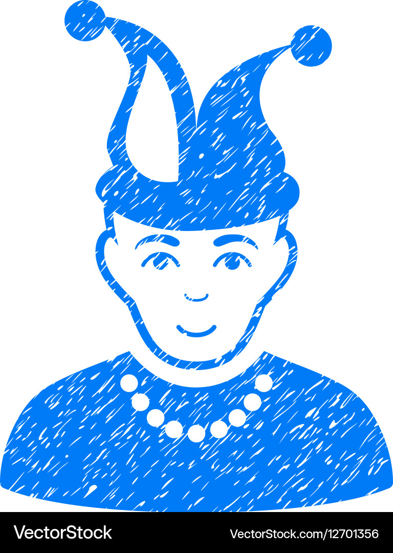 Fool grainy texture icon Royalty Free Vector Image