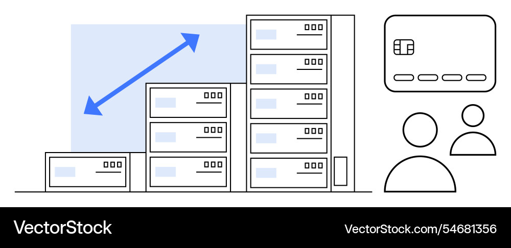 Growth in business infrastructure and team Vector Image