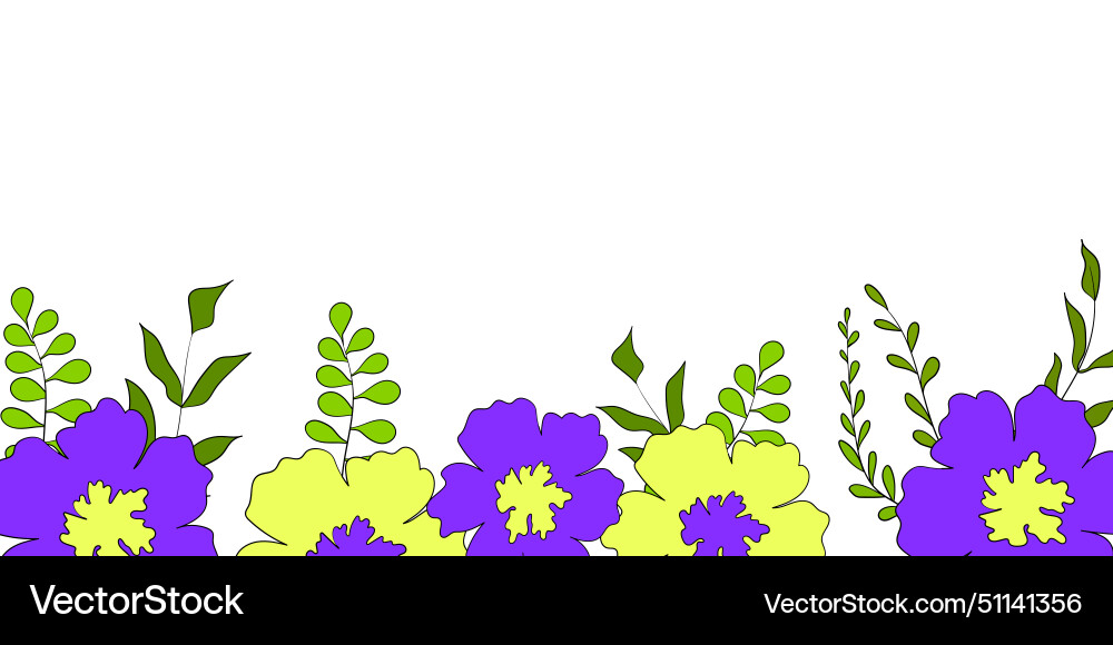 Hello spring banners collection background Vector Image