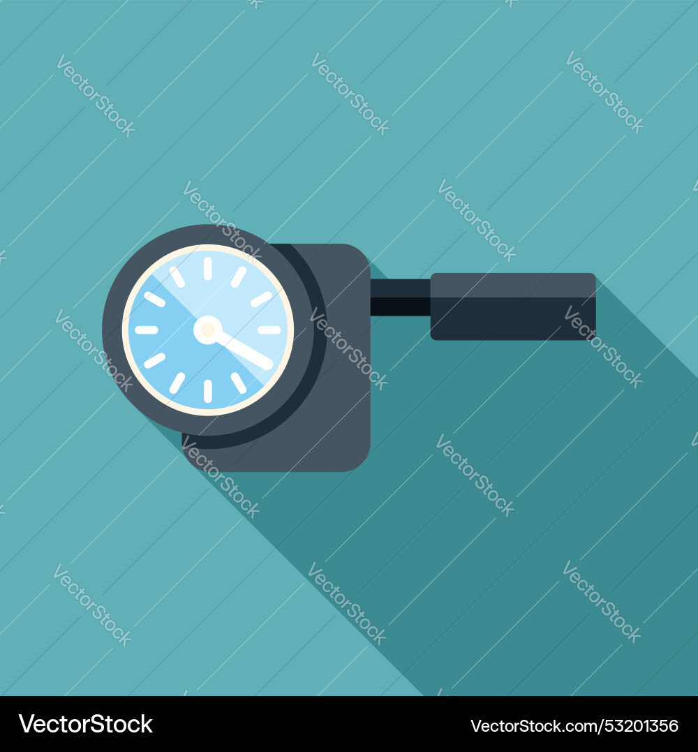 Pressure gauge showing air level icon Royalty Free Vector