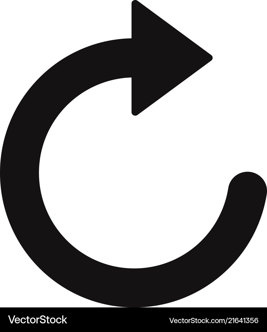 Reload icon Royalty Free Vector Image - VectorStock