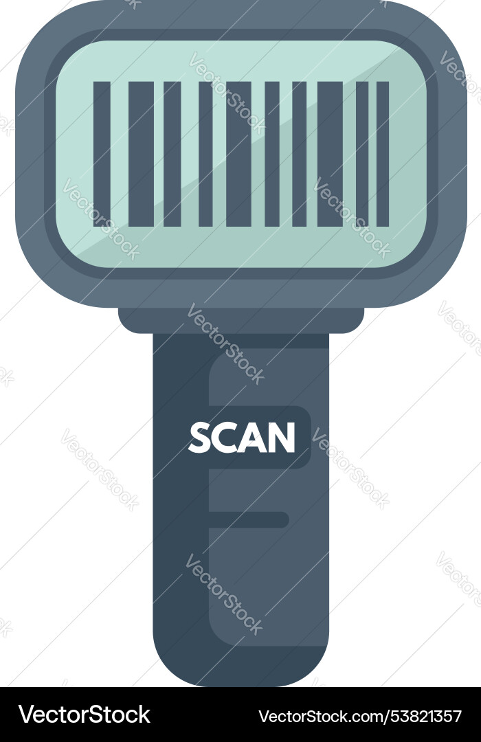 Barcode scanner is scanning Royalty Free Vector Image