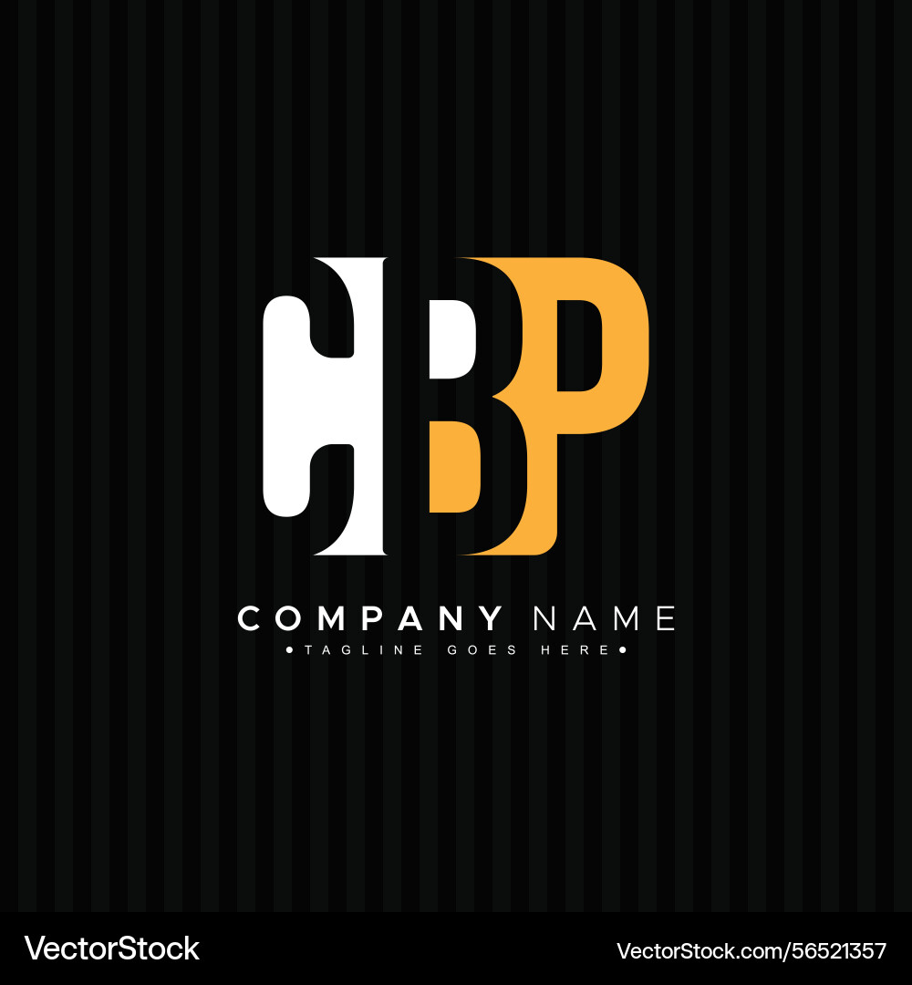 Cbp initial letter logo - simple monogram Vector Image