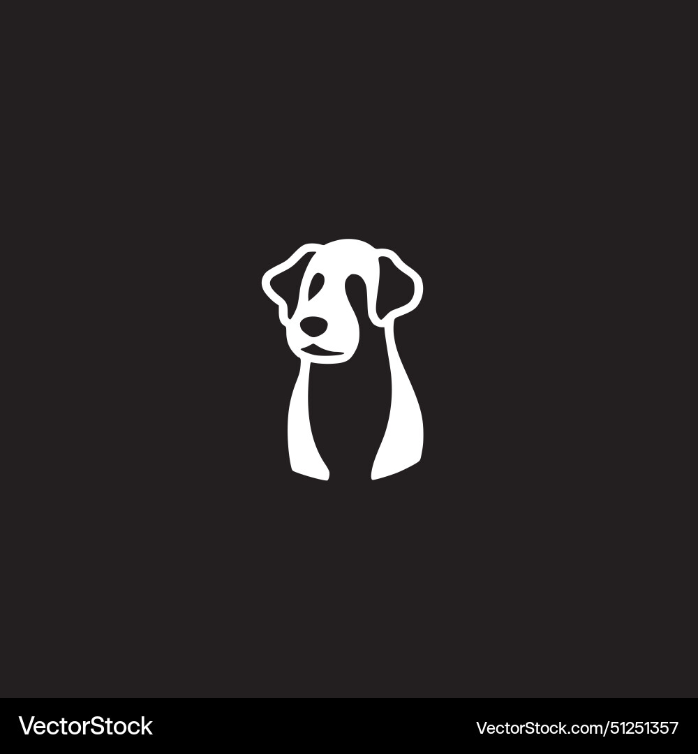 Dog - minimalist and simple silhouette Royalty Free Vector