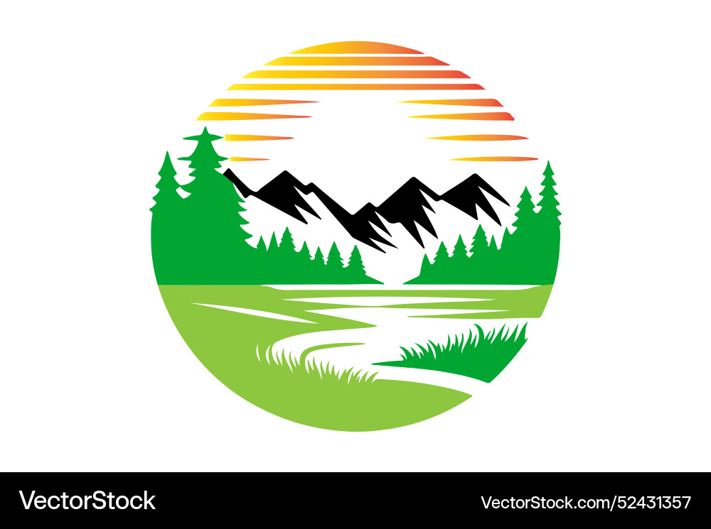 Landscape icon Royalty Free Vector Image - VectorStock
