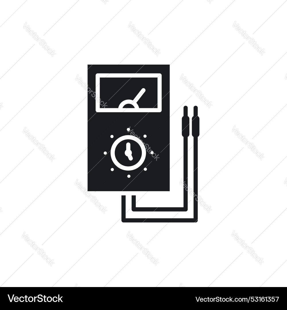 Multimeter icon symbol on white background Vector Image