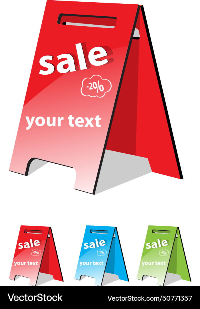 Sale percent label format Royalty Free Vector Image