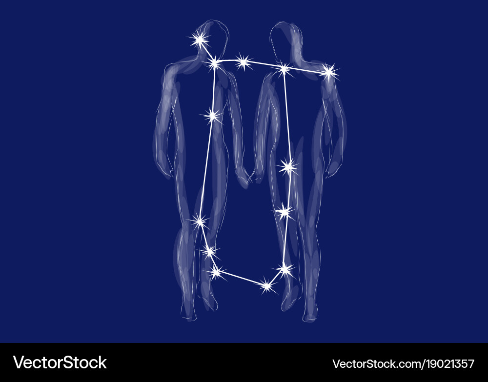 Zodiac sign-gemini Royalty Free Vector Image - VectorStock