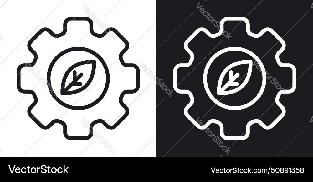 Ecology icon set environmental bio leaf symbol in Vector Image