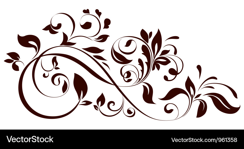 Floral ornament Royalty Free Vector Image - VectorStock