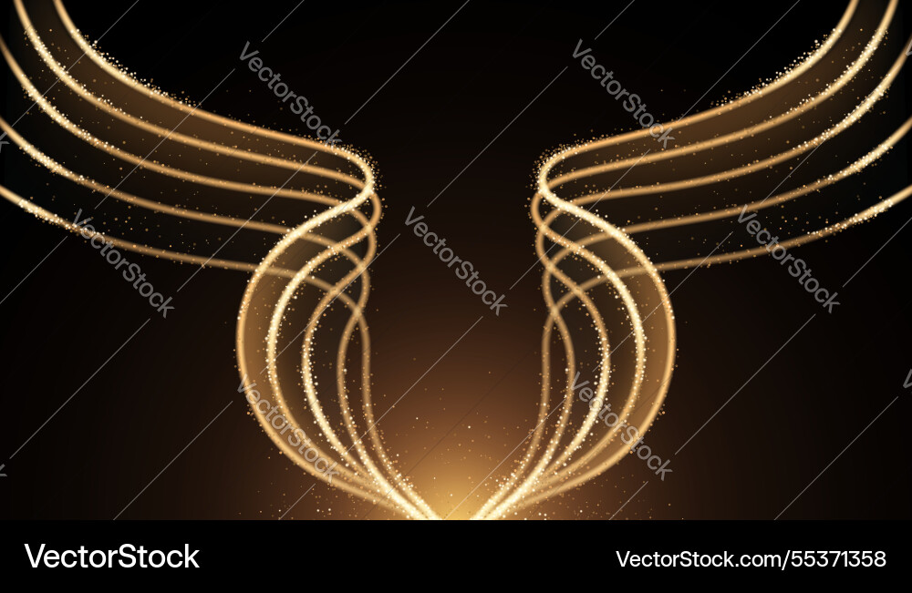 Light wing shaped line background Royalty Free Vector Image