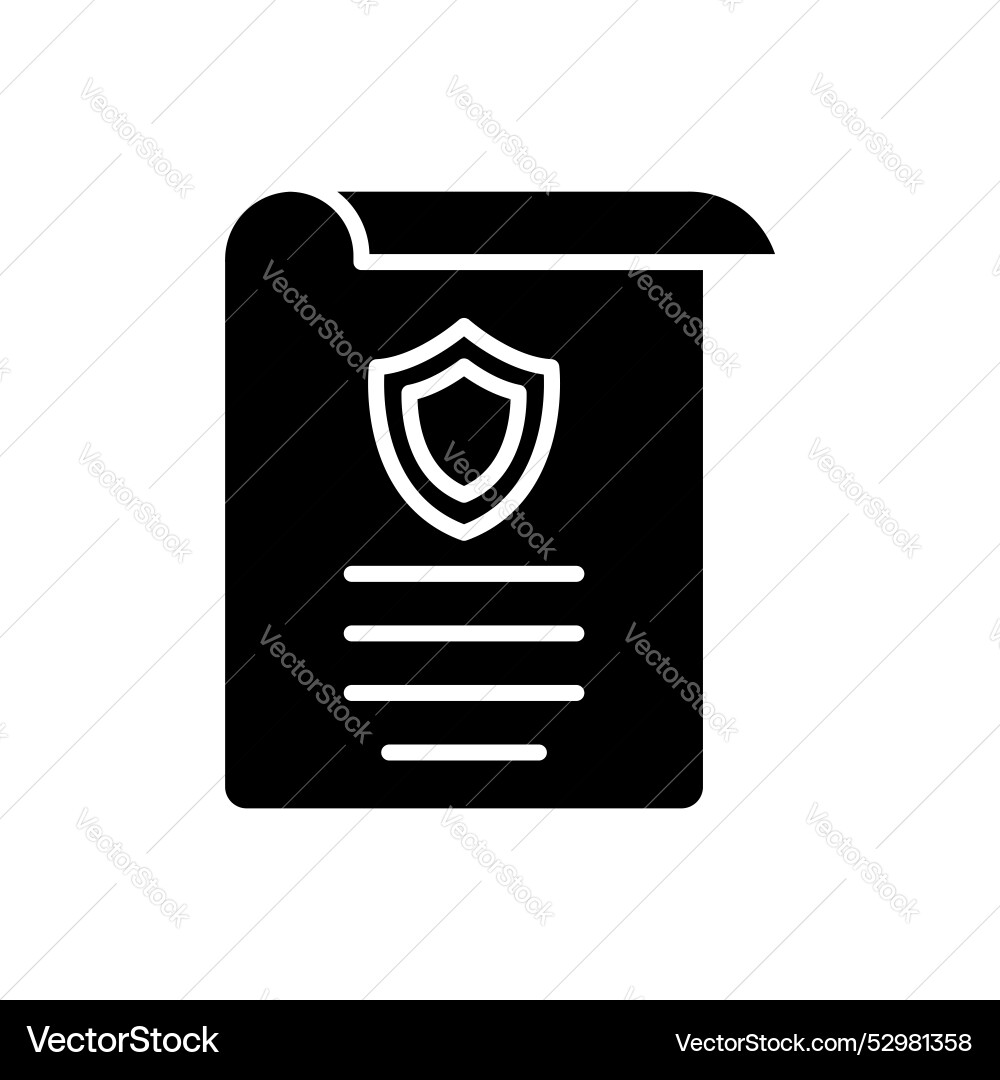 Security policy icon set insurance claim Vector Image