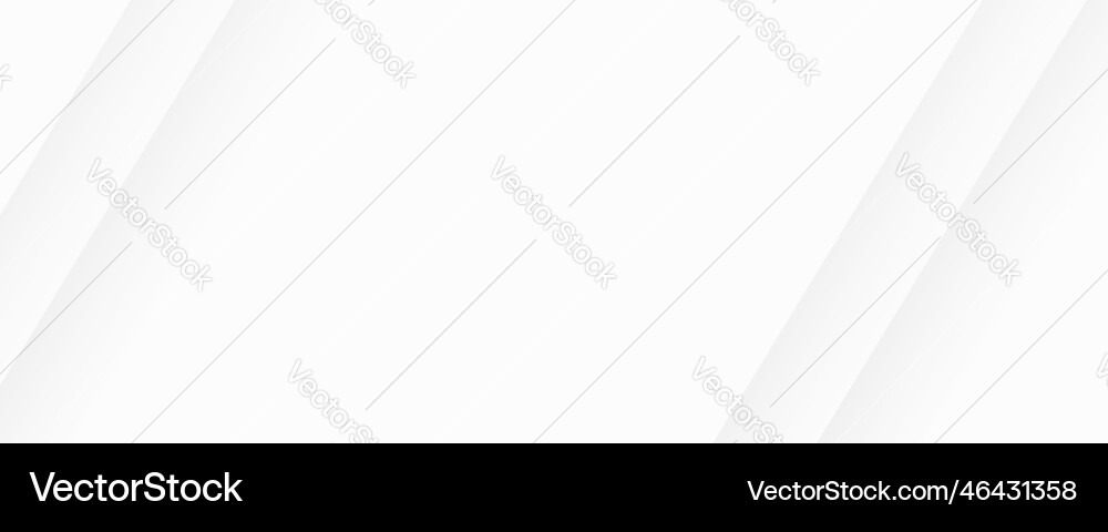 White abstract long minimal banner light neutral Vector Image