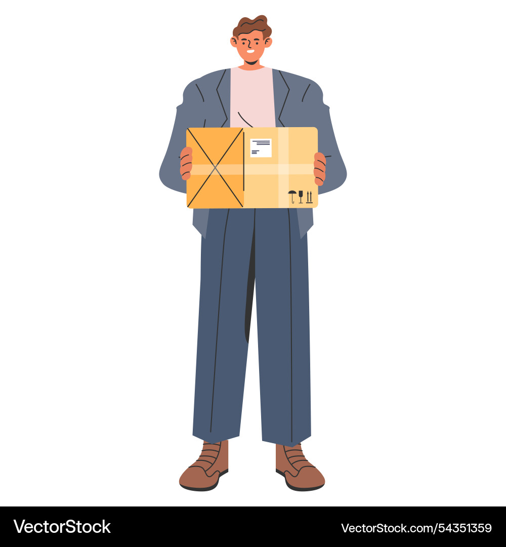 Businessman flat Royalty Free Vector Image - VectorStock